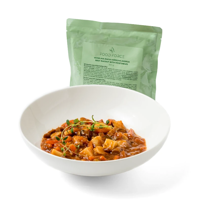 Food Force - Okseragout med Grøntsager - Turmad og proviant