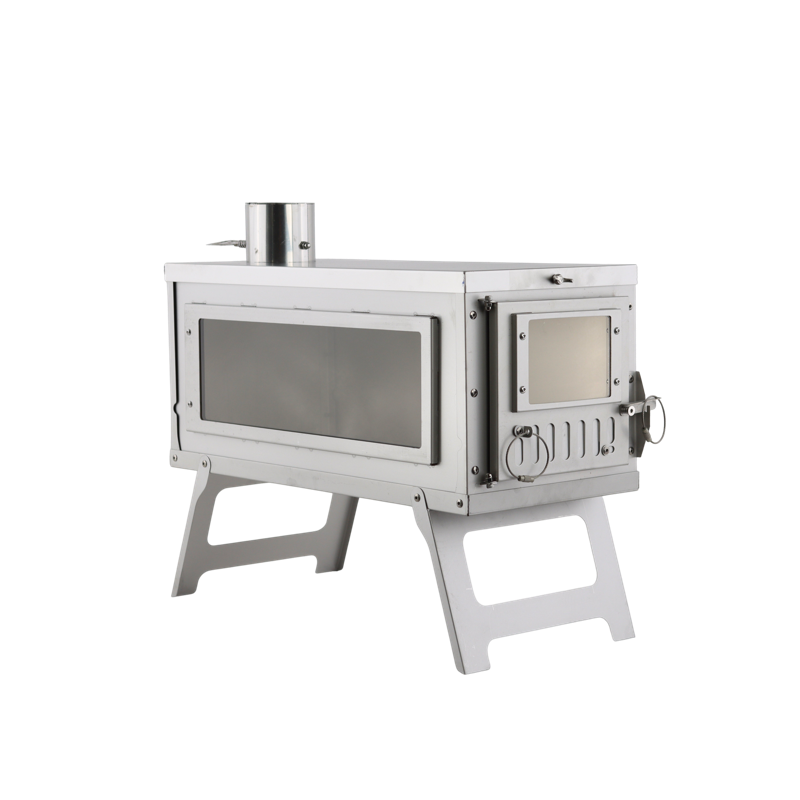 Teltovn i rustfritstål - Foldbar letvægts brændeovn til Hot tent